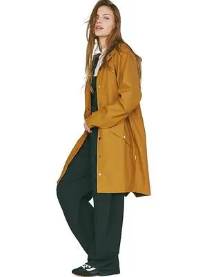 Rains Long Jacket - Mustard