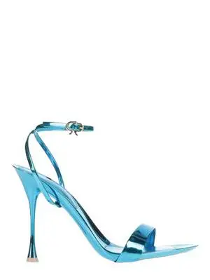 GIANVITO ROSSI Sandals In Leather - Blue
