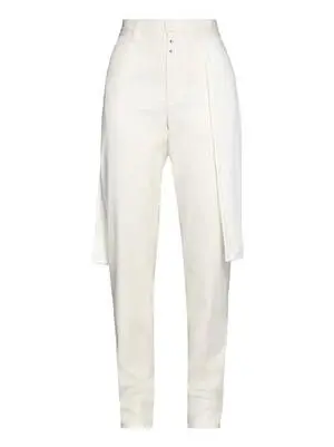 MAISON MARGIELA MM6 MAISON MARGIELA High-Waisted Tapered Pants White