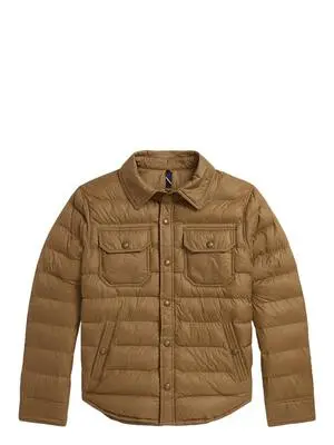 Ralph Lauren Quilted Shirt Jacket - Honey Brown