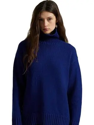 Ralph Lauren Wool-cashmere Turtleneck Sweater - Winter Night Navy