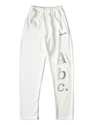 SWAROVSKI Advisory Board Crystals Objects Displaced Refraction Sweatpants - White