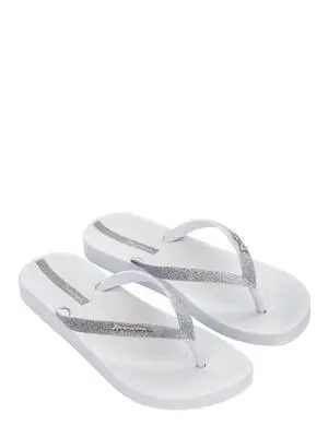 Ipanema Ana Sparkle Flip Flop - White/silver