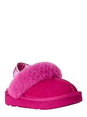 UGG UGG(r) Funkette Shearling Trim Clog Dark Peony