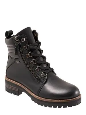 Softwalk SoftWalk® Everett Lace-Up Boots Black Leather