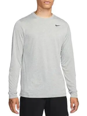 Nike Nike Legend Long-Sleeve Dri-FIT Training T-Shirt Grey/ Silver/ Htr/ Black