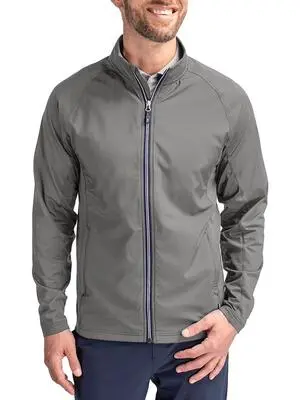 Cutter & Buck Adapt Knit Hybrid Full Zip Jacket - Elemental Grey