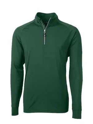 Cutter & Buck Adapt Knit Quarter Zip Pullover - Hunter