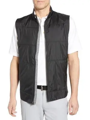 Cutter & Buck Stealth Hybrid Quilted Full Zip Vest - Black