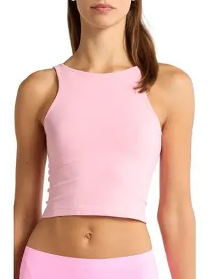 Free People Free People Clean Lines Crop Tank Candy Pink