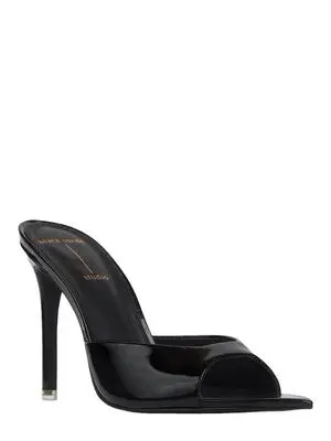 BLACK SUEDE STUDIO Brea Pointed Toe Sandal - Black Patent