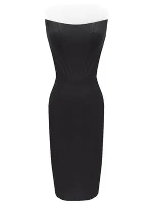 Dress The Population Cosette Strapless Body-con Midi-dress Pine
