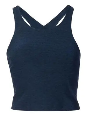 Beyond Yoga Focus Cropped Racerback Tank - Blue