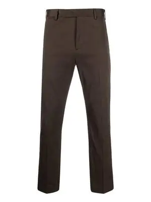 PT TORINO Cropped Tailored Trousers - Brown