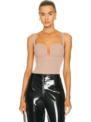 Alaïa Cup Angie Bodysuit - Nude
