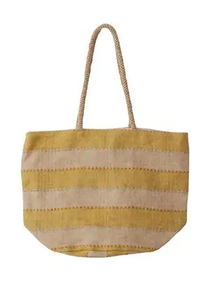 WILL & ATLAS Will & Atlas Khari Market Shopper Jute Tote Gold
