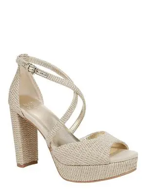 Naturalizer Naturalizer Melody Platform Strappy Sandals Natural/ Gold