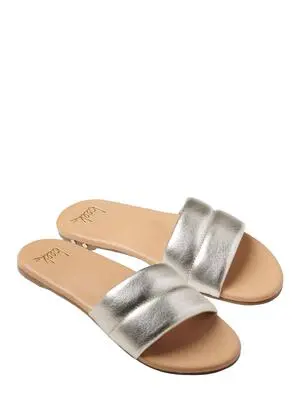 Beek Beek Sugarbird Slide Sandal Platinum/beach