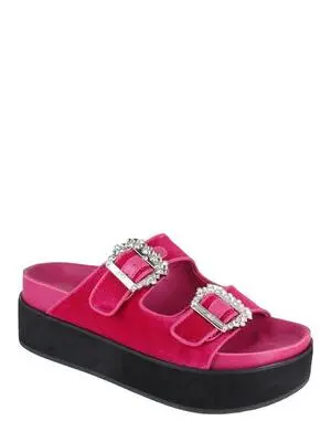ZIGI Rosalinda Platform Slide Sandal Fuchsia