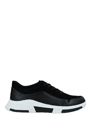 Fitflop Soft Leather Sneakers - Black