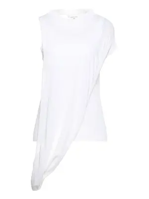 Liviana Conti Linen-Blend Knit Sleeveless Top White