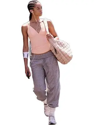 Free People FP Movement Sprint To The Finish Pants Grey