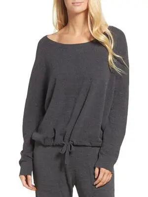 Barefoot Dreams Barefoot Dreams CozyChic™ Ultra Lite® Lounge Pullover Carbon