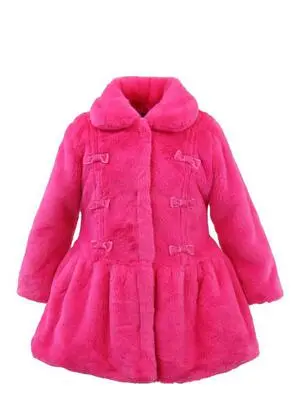 WIDGEON Widgeon Princess Faux Fur Coat Hot Pink Puff