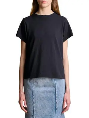 Khaite Khaite Emmylou Cotton T-Shirt Washed Black