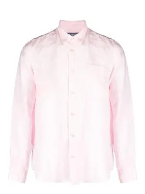 Vilebrequin Caroubis Long-sleeved Linen Shirt - Pink