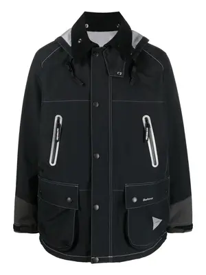 BARBOUR BARBOUR And WANDER Logo-print Hooded Jacket