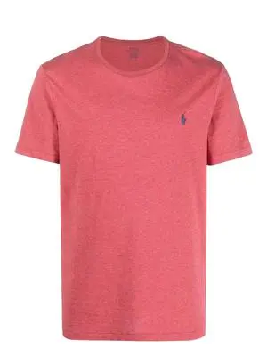 Polo Ralph Lauren Embroidered-pony Detail T-shirt Red