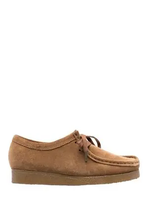 Clarks Suede Lace-up Oxford Shoes - Brown