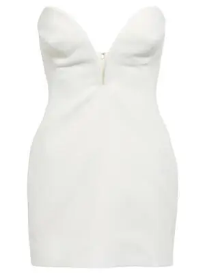 MONOT Mônot Strapless Crêpe Minidress - White