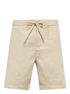 Frescobol Carioca Felipe Linen And Cotton Shorts - Beige