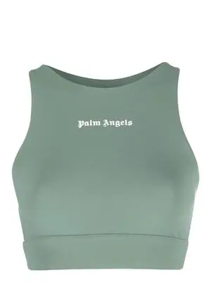 Palm Angels Logo-print Track Top - Green