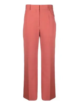 Victoria Beckham High-waisted Straight Trousers - Pink