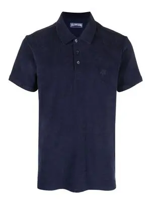 Vilebrequin Phoenix Terry Short-sleeved Polo Shirt Blue
