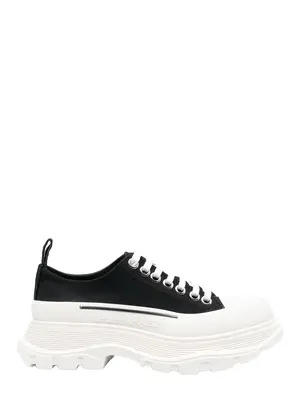 Alexander McQueen Tread Slick Lace-up Sneakers - Black