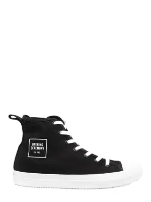 Opening Ceremony Box Logo High-top Sneakers - Black
