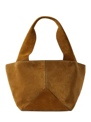 METIER Market Medium Suede Tote - Brown