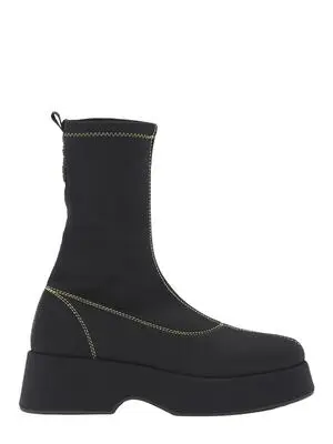 GANNI Retro Flatform Sockboots - Black