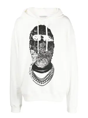 IH NOM UH NIT Graphic-print Hoodie - White