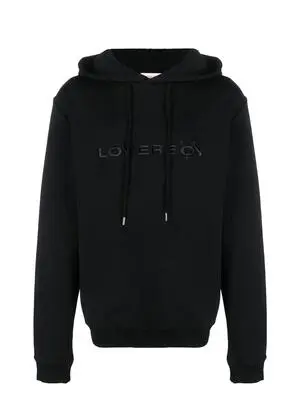 CHARLES JEFFREY Logo-embroidered Hoodie - Black