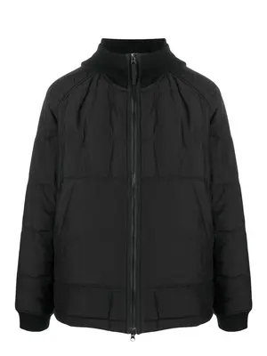 Stone Island Padded Zip-up Jacket - Black