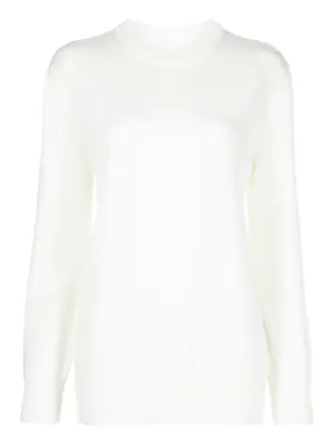 JIL SANDER Jil Sander Crew-Neck Merino Wool Sweater Neutrals