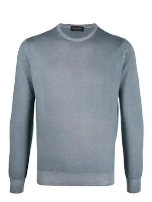 DELL'OGLIO Crew-neck Jumper - Blue