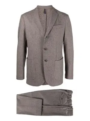 DELL'OGLIO Single-breasted Two-piece Suit - Neutrals