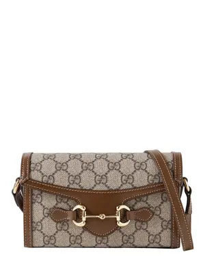 Gucci Horsebit 1955 Mini Shoulder Bag - Brown