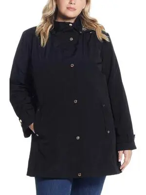 Gallery Water Resistant Raincoat - Black